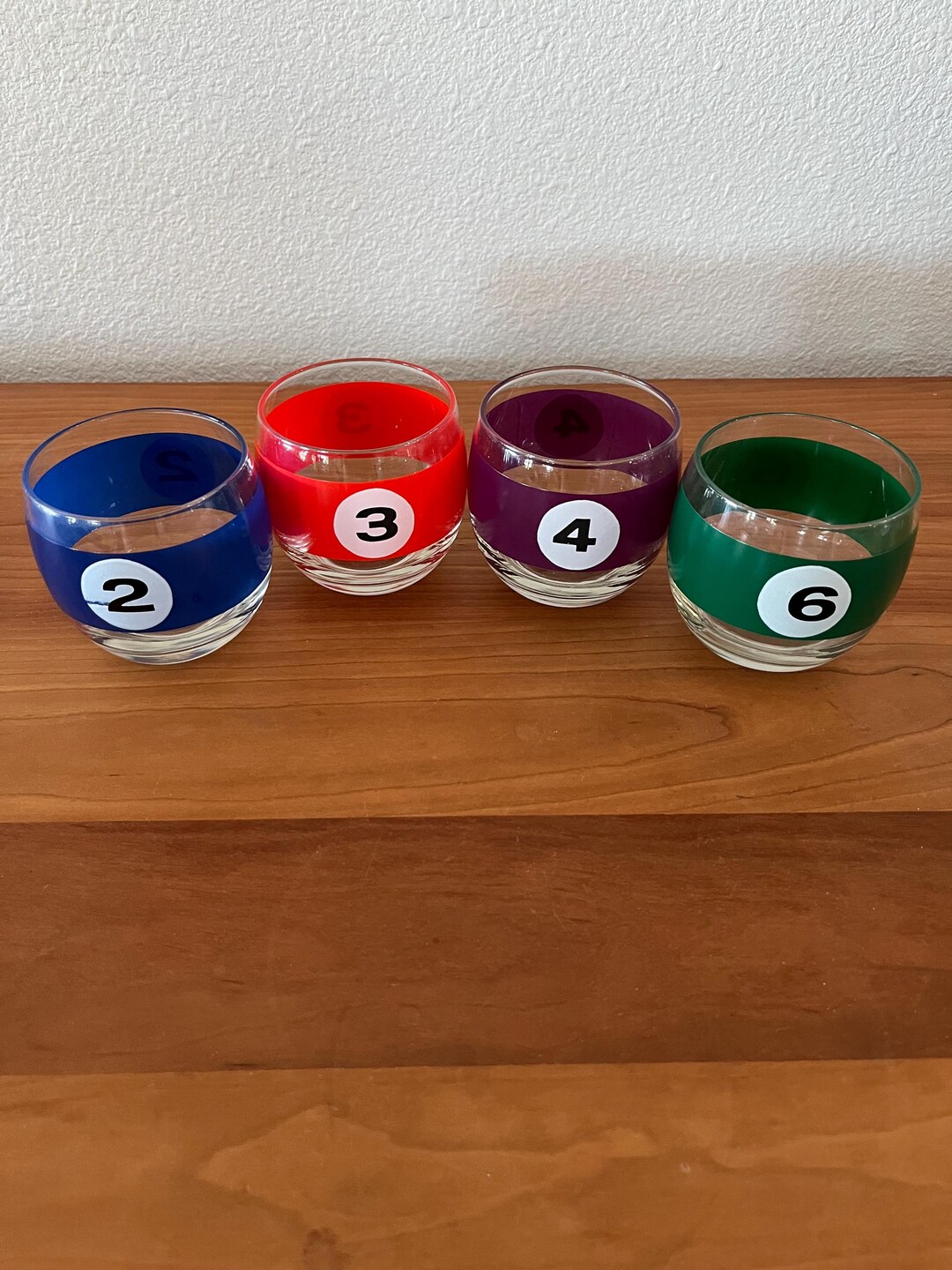 Vintage Cera Pool Roly Poly Bar Glasses - 2, 3, 4, and 6 - Etsy
