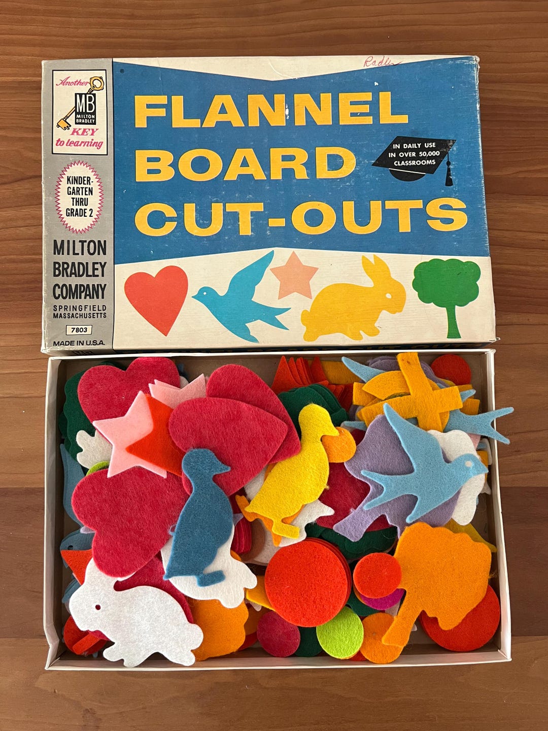 Milton Bradley 1962 Flannel Board Cut-outs - Original Box With Over 175 ...