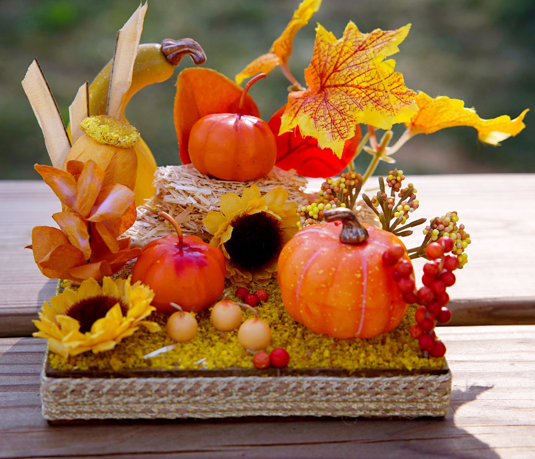 Fall Harvest Diorama Decoration - Etsy