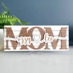 Personalized Mother's Day Gift, Mom Sign, Wooden Mom Sign, Gift for Mom ...