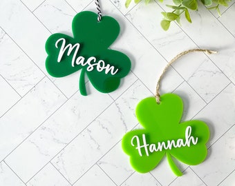 Shamrock Gift Tag | Etsy