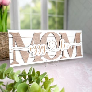 Personalized Mother's Day Gift, Mom Sign, Wooden Mom Sign, Gift for Mom ...