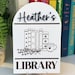 Personalized Library Sign: Book Lover Gift, Book Nook Decor - Etsy