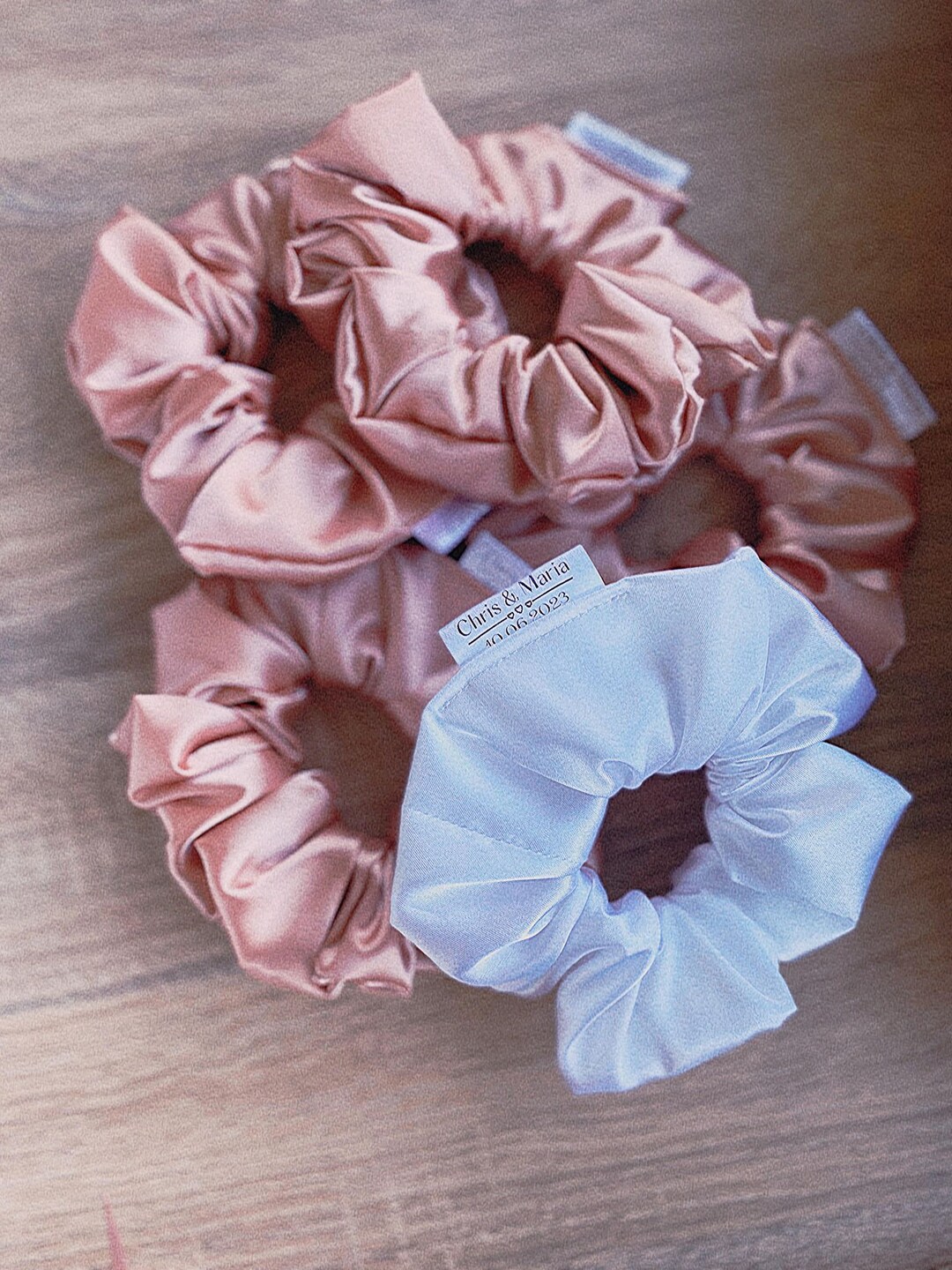 Bridesmaids Personalised Wedding Gifts Scrunchies, 25 Different Colours ...