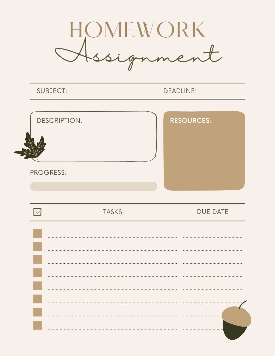 Student Study Planner - Etsy