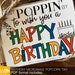 Just Poppin' by to Wish You A Happy Birthday Tag Happy - Etsy
