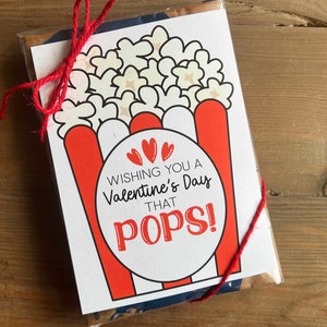 Fillable Valentine's Day Popcorn Tag • Printable Microwave Popcorn Tags ...