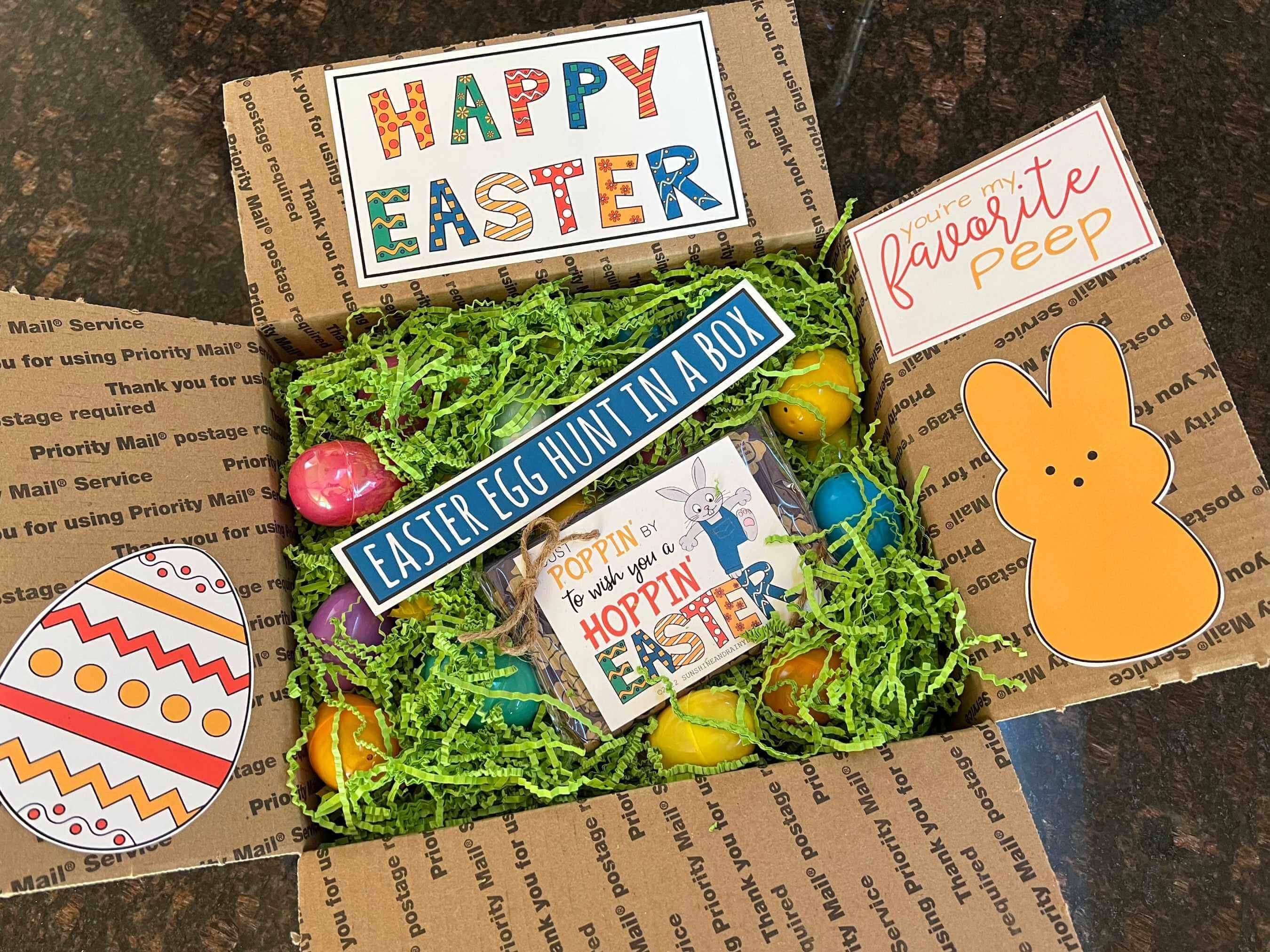 Easter Egg Hunt in A Box • Easter Care Package • Care Package ...