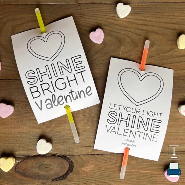 Valentines Day Glow Stick - Etsy