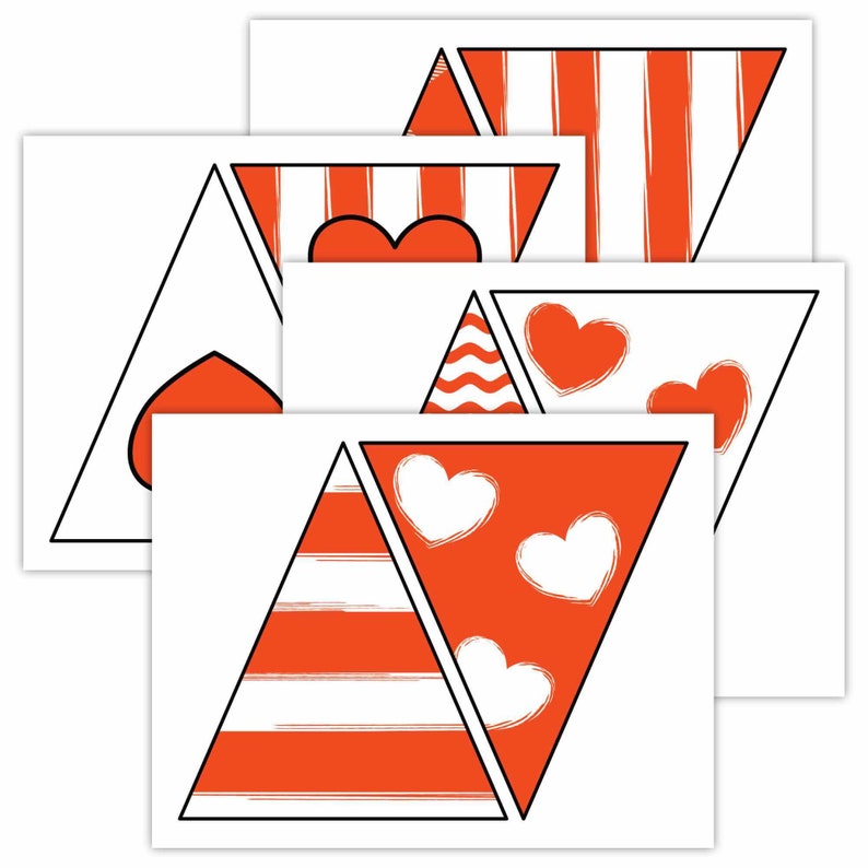 Happy Valentine's Day Banner Printable Valentine Banner - Etsy