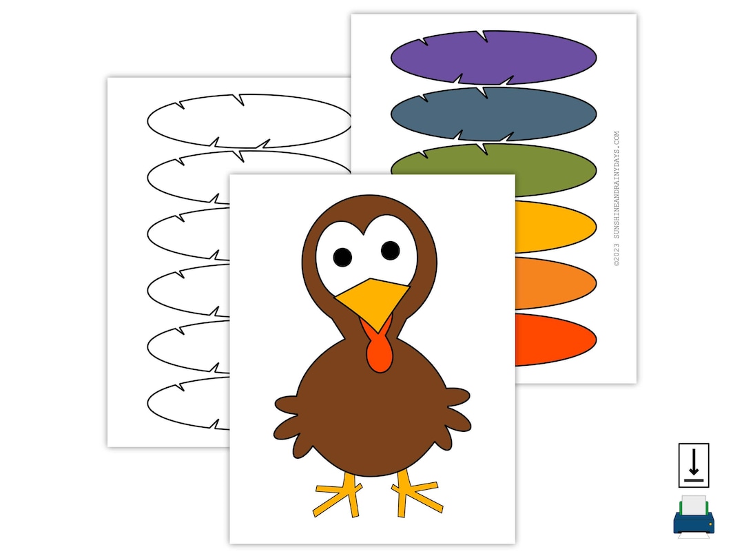 Paper Turkey Craft • Make Your Own Turkey • DIY Paper Turkey ...