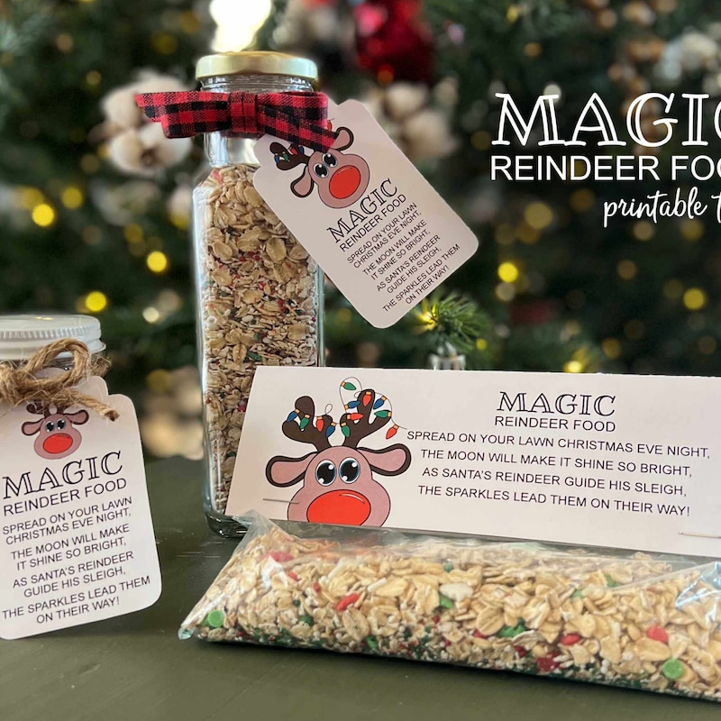 Reindeer Dust Labels - Etsy