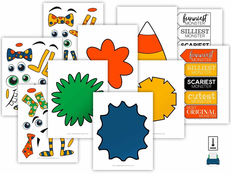 Create Your Own Monster • Build A Monster Kit • Halloween Activity ...