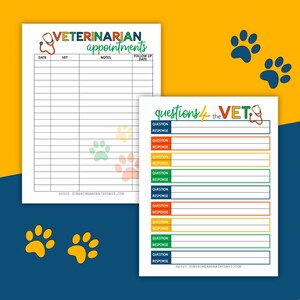 Printable Pet Binder Ultimate Pet Binder Pet Health Sheets Pet Records ...