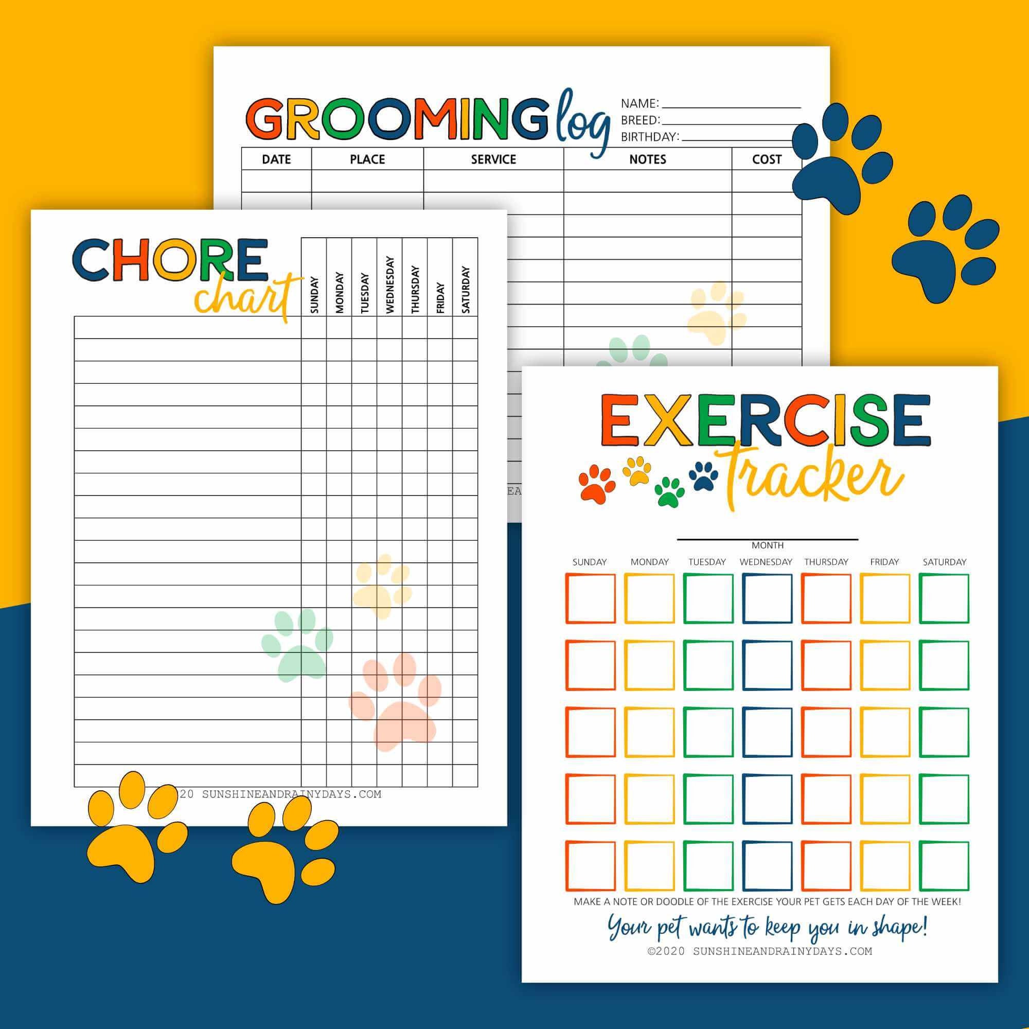 Printable Pet Binder Ultimate Pet Binder Pet Health Sheets Pet Records ...