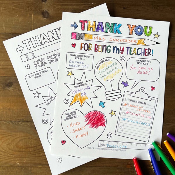 Teacher Thank You - Etsy