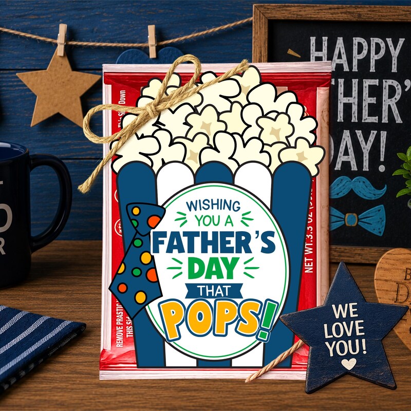 Fathers Day Popcorn - Etsy