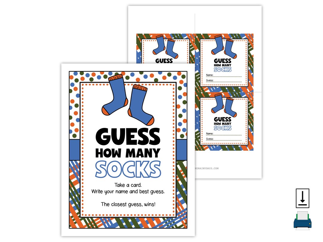 Boy Baby Shower Guess How Many Game • Boy Baby Sprinkle Guessing Game ...