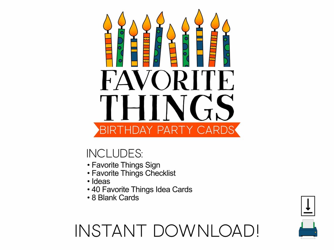 Favorite Things Birthday Party Idea • Surprising Favorite Things ...