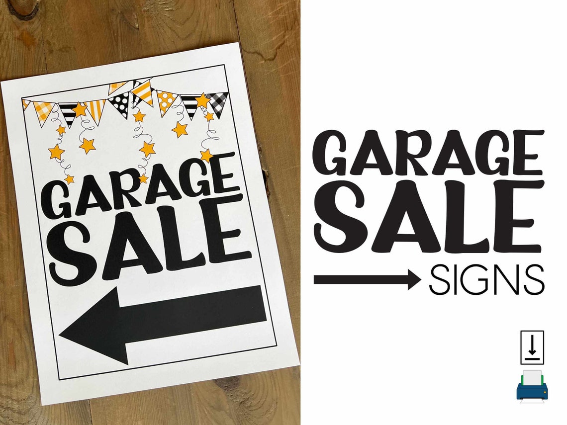 Printable Garage Sale Signs Garage Sale Signs You Can Print at Home ...