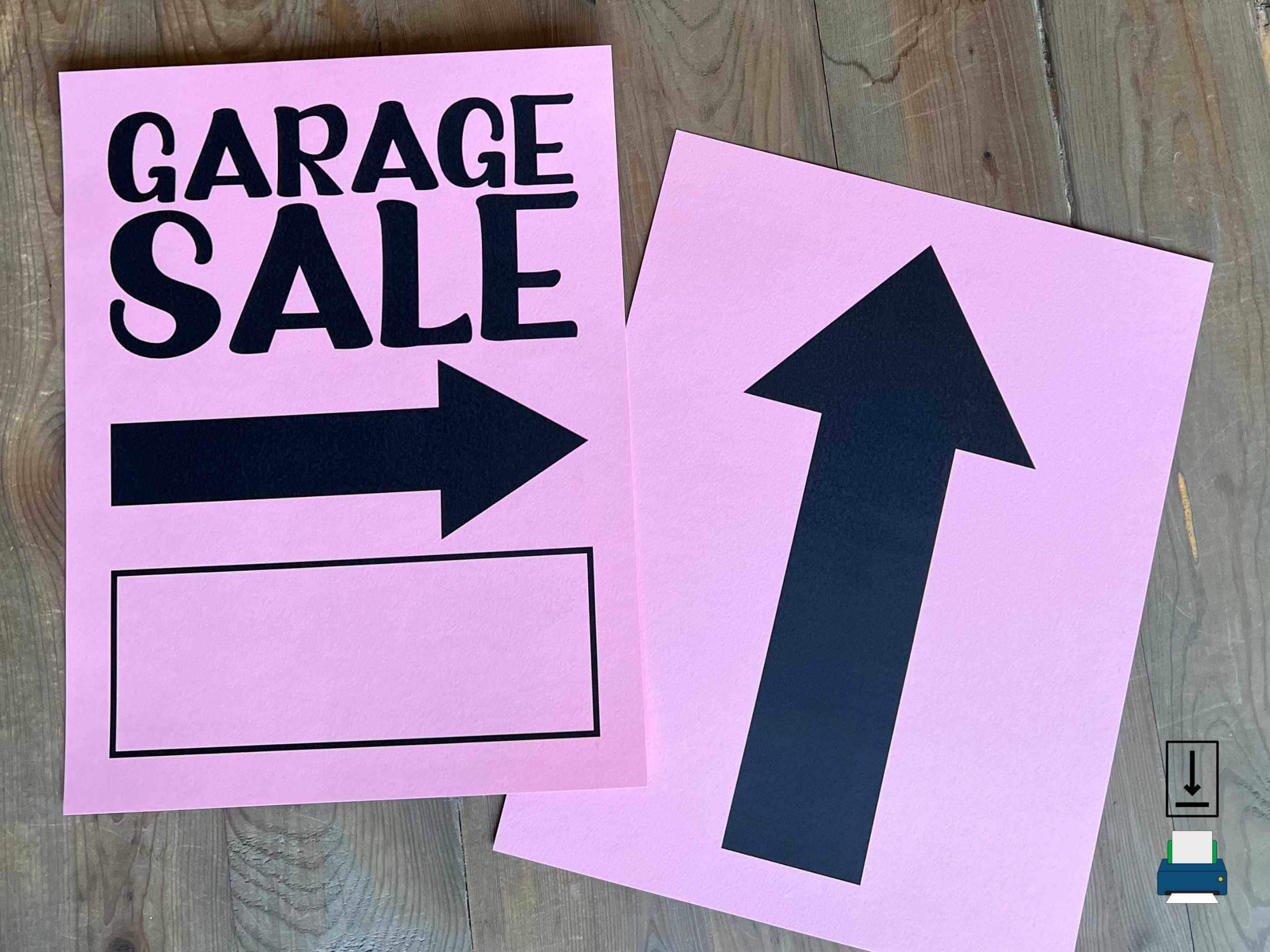 Printable Garage Sale Signs • Garage Sale Signs You Can Print at Home ...