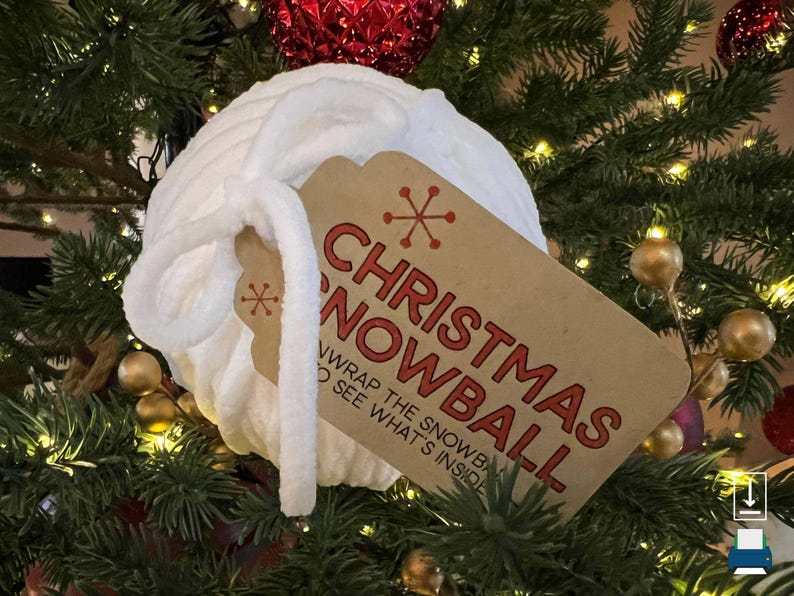 Printable Christmas Snowball Tags • Money Snowball Tags • Creative Way ...