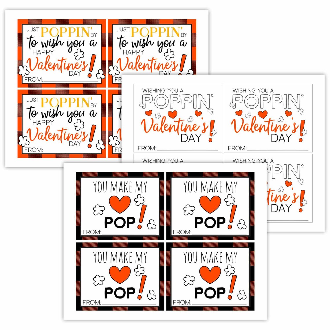 Valentine Popcorn Tag Popcorn Printables Printable Microwave Popcorn ...