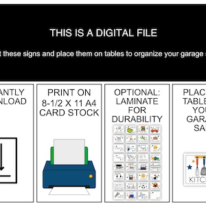 Printable Garage Sale Table Signs • Garage Sale Table Signs • Printable ...