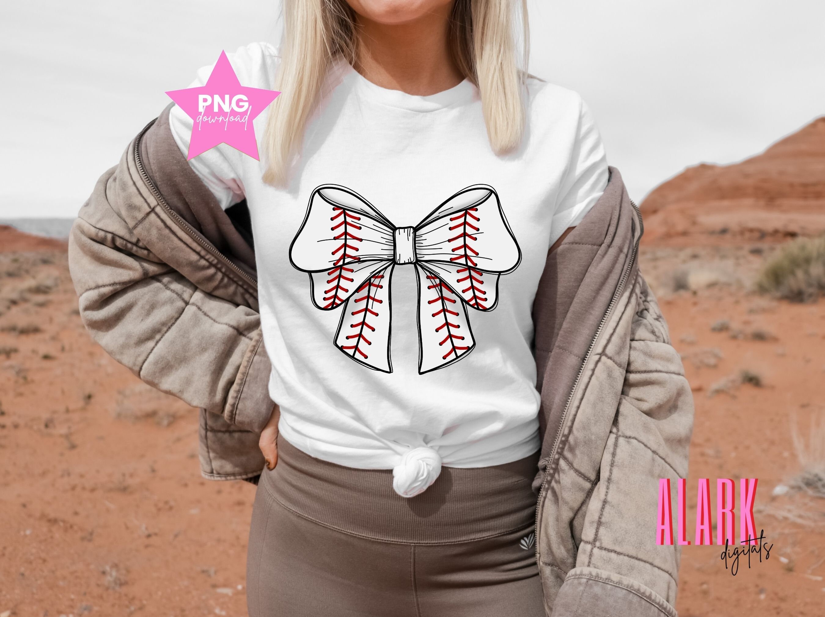 Baseball Bows PNG Coquette Baseball PNG Hand Drawn Baseball Bow PNG ...