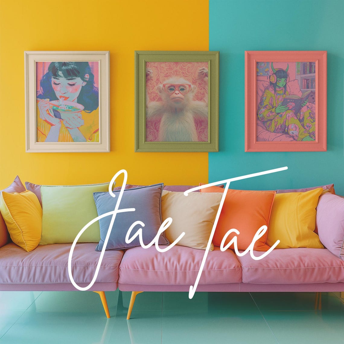 Monster Girl Wall Art | Anime Aesthetic Printable | Vaporwave Bedroom ...