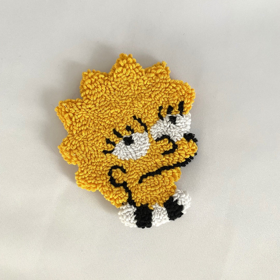 The Simpsons, Punch Needle Drink Coaster, Tufted Rug, Fluffy Tufted Rug ...