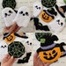 Halloween Drink Coasters, Set of 2 Drink Coasters, Pumpkin Punch Needle ...