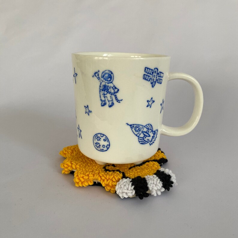 The Simpsons Punch Needle Drink Coaster Tufted Rug Fluffy - Etsy