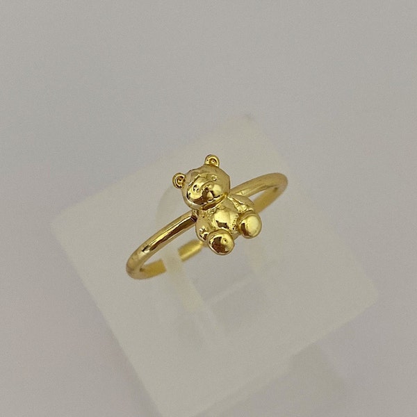 Teddy Bear Ring - Etsy