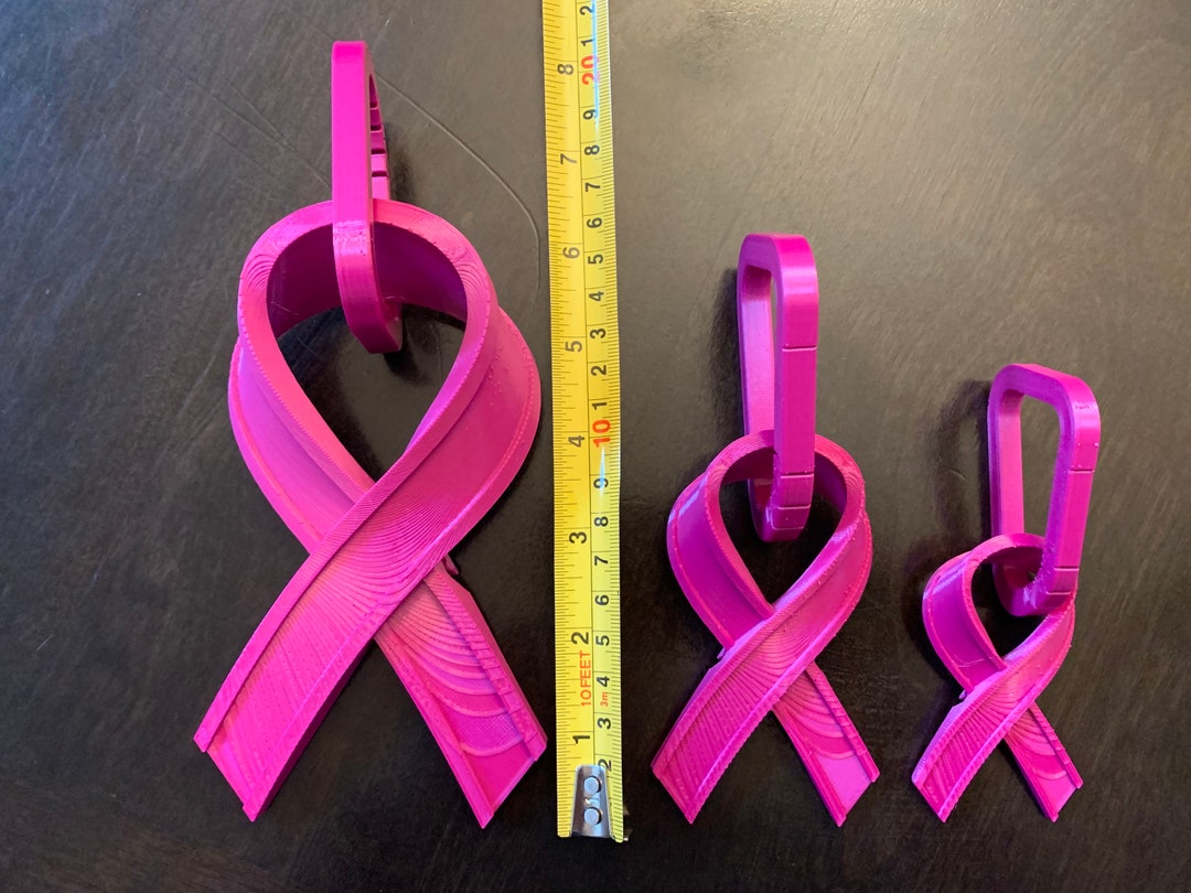 Breast Cancer Awareness Ribbon Gift 3D Printed Breast Cancer Support ...