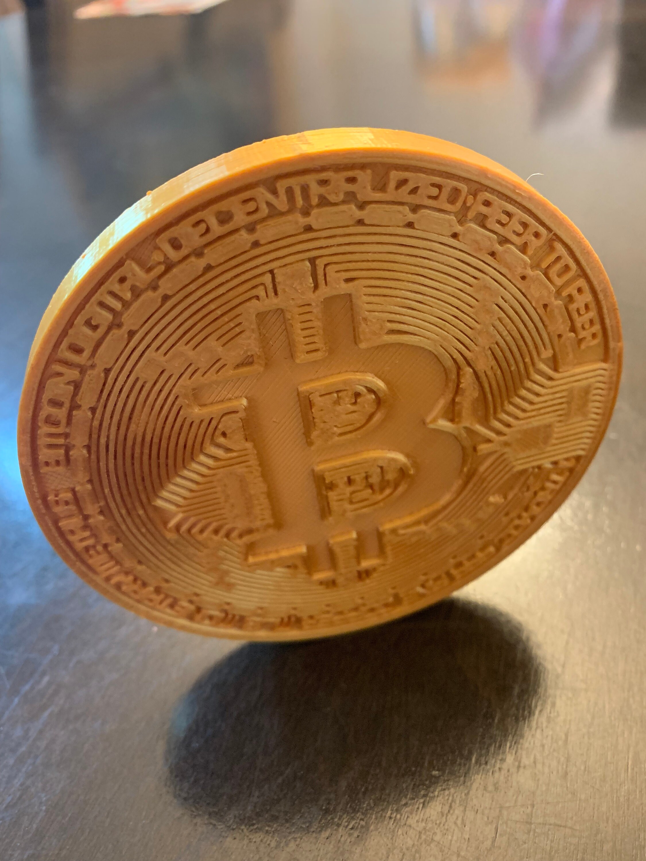 3D Printed Bitcoin - Gag Gift 3D Printed - 3D Printed Figurine Gifts - Etsy