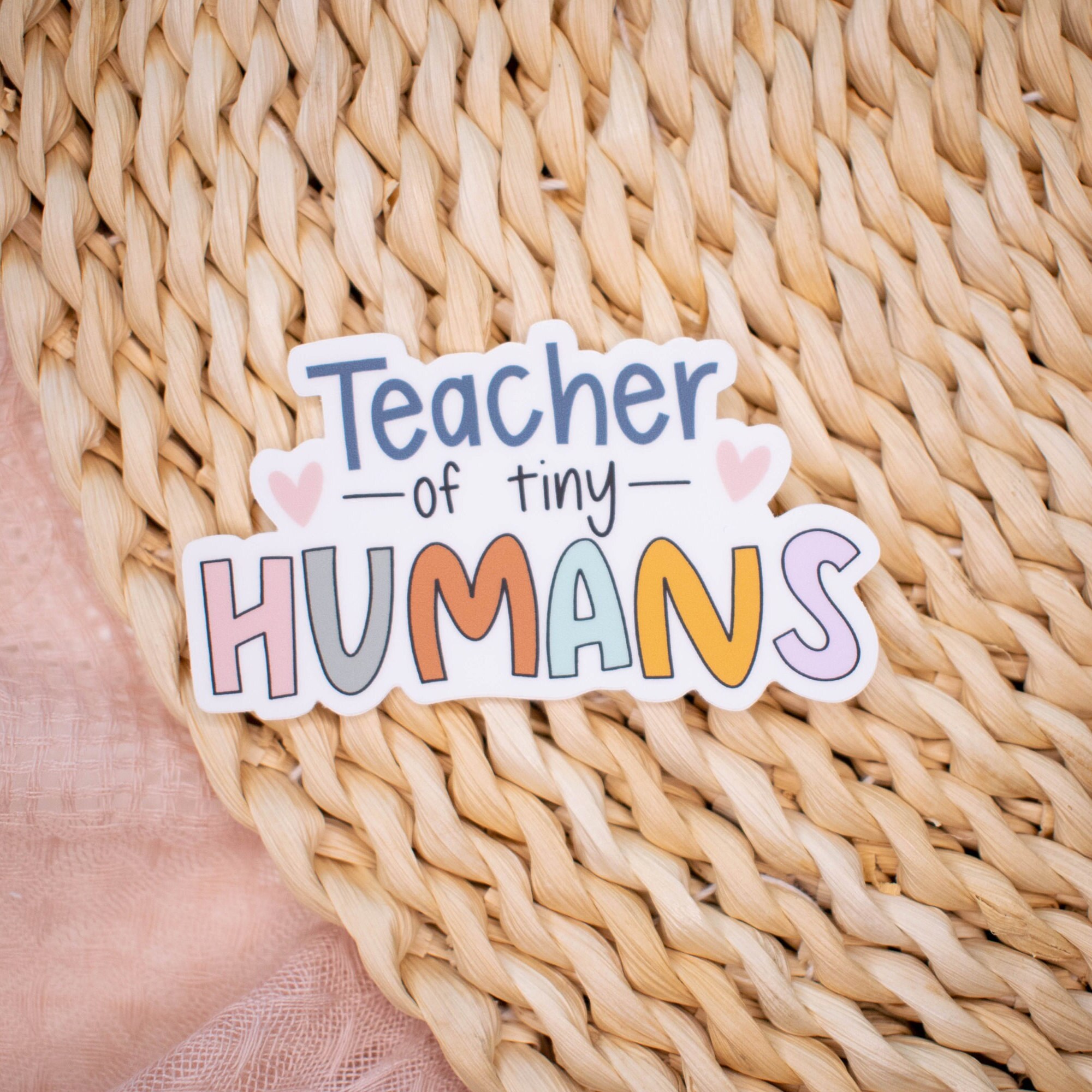 Teacher of Tiny Humans Sticker | Matte Waterproof Sticker | Laptop ...