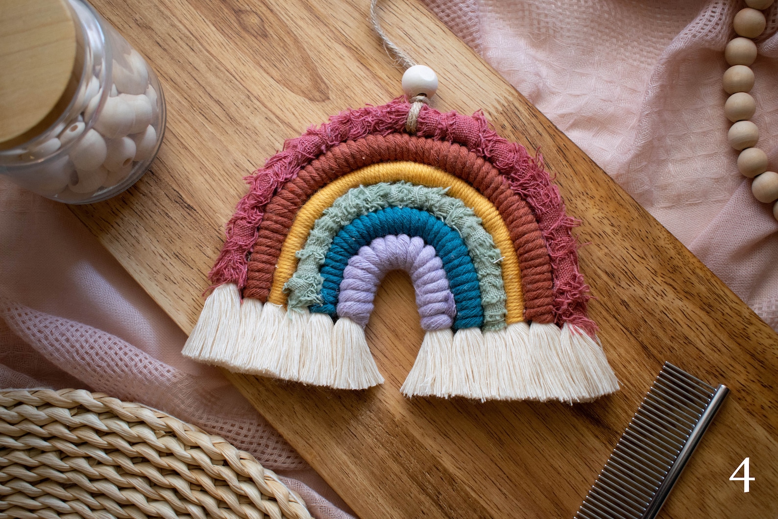 Macrame Rainbow Wall Hanging Boho Rainbow Wall Hanging - Etsy