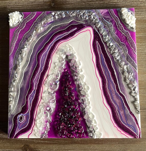 Agate Geode Wall Art Resin Art Home Decor Wall Decor - Etsy