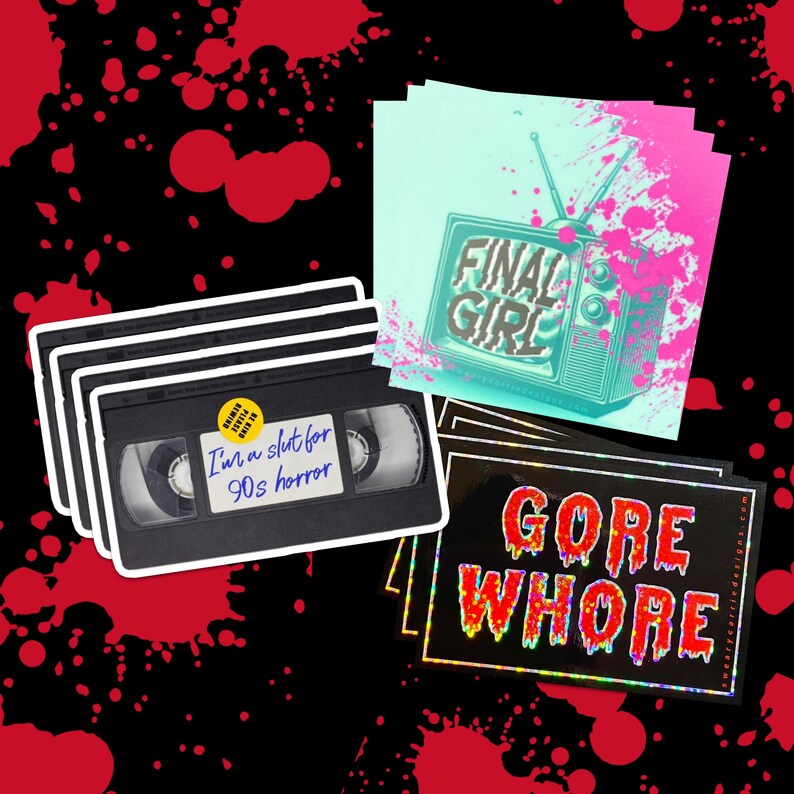 Horror Movie Sticker Pack of Scary Movie Stickers Bundle Set Trending ...