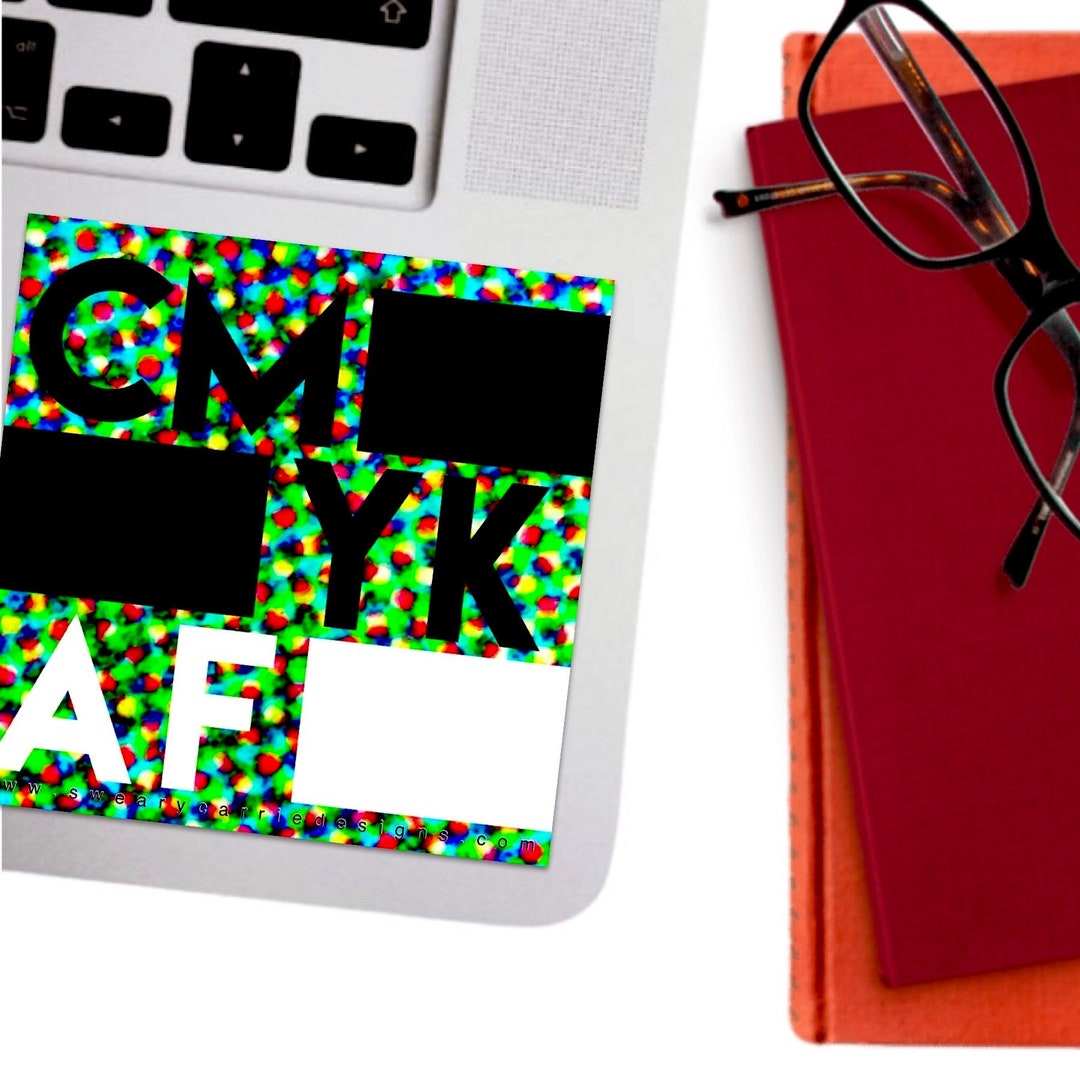 Cmyk Weirdcore Sticker Laptop Decor Digital Artist Gift Art Instructor ...