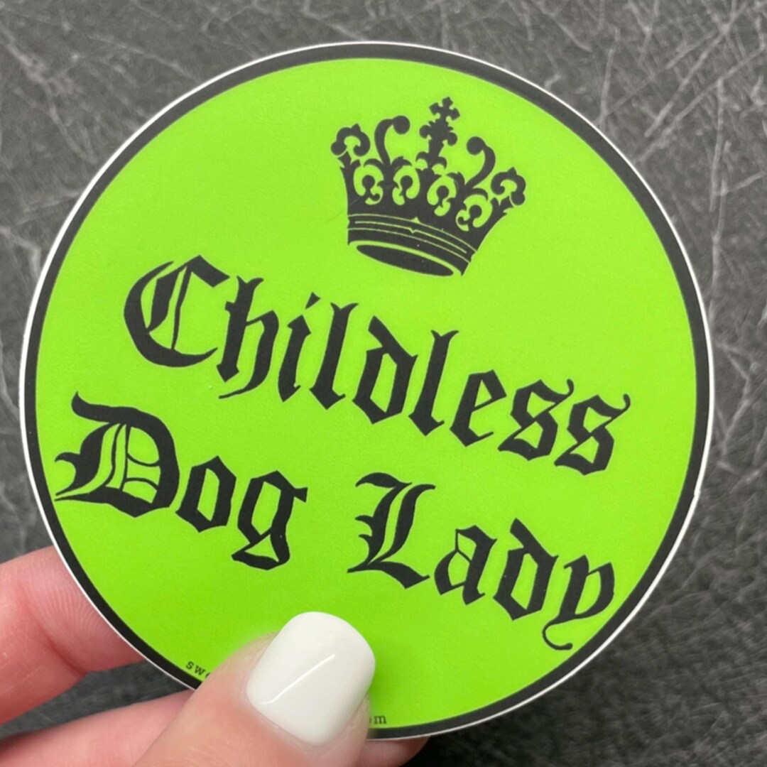 Childfree Stickers for Cooler Decal Childless Dog Lady Car Decal for ...