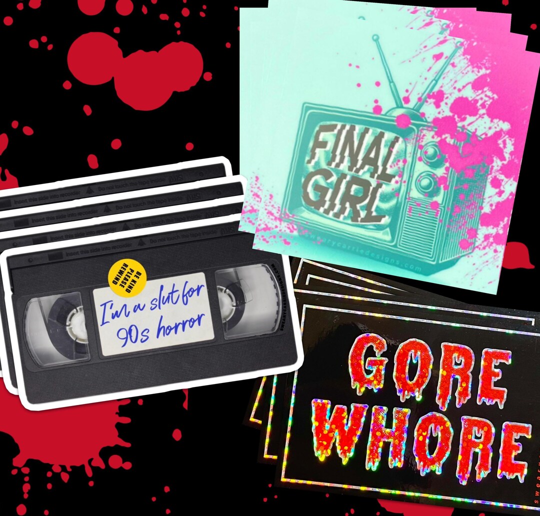 Horror Movie Sticker Pack of Scary Movie Stickers Bundle Set Trending ...