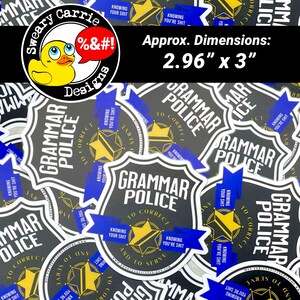 Funny Inappropriate Stickers for Laptop Decals Grammar Police to ...