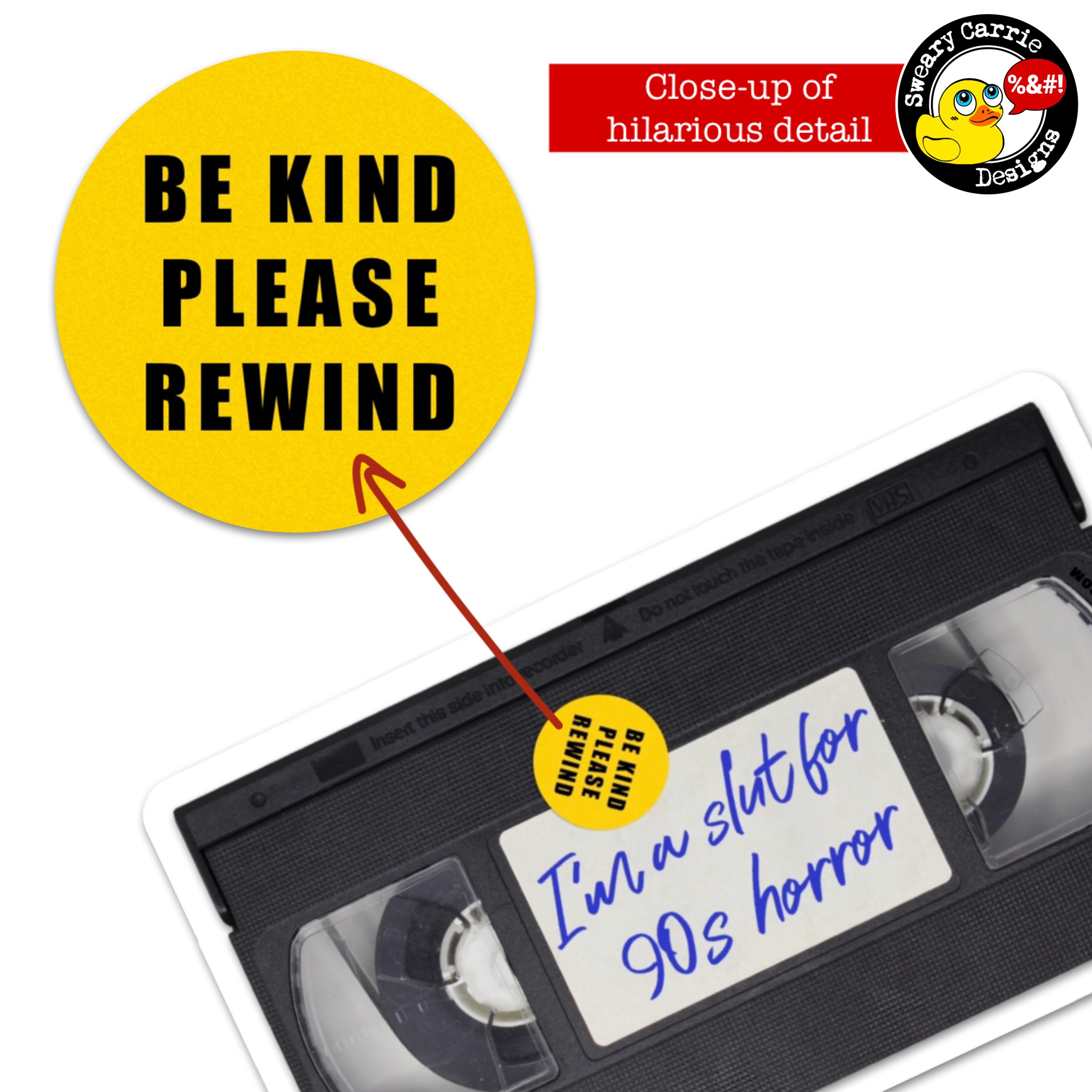 90s Horror Movie Sticker Retro Scream Horror VHS Tape Stickers Trending ...