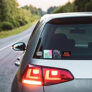 Funny Horror Movie Sticker Spooky Laptop Decals for Cooler Stickers ...