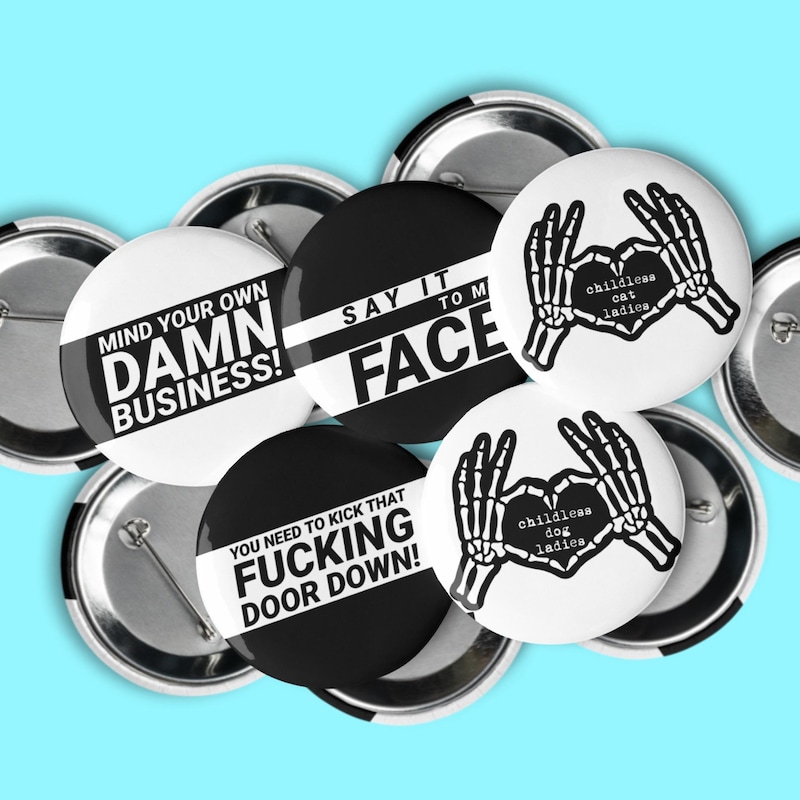 Funny Buttons - Etsy