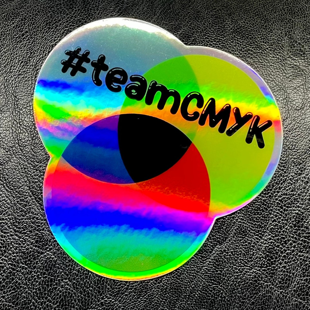 Cmyk Weirdcore Holographic Stickers for Cooler Decal Gift for Graphic ...