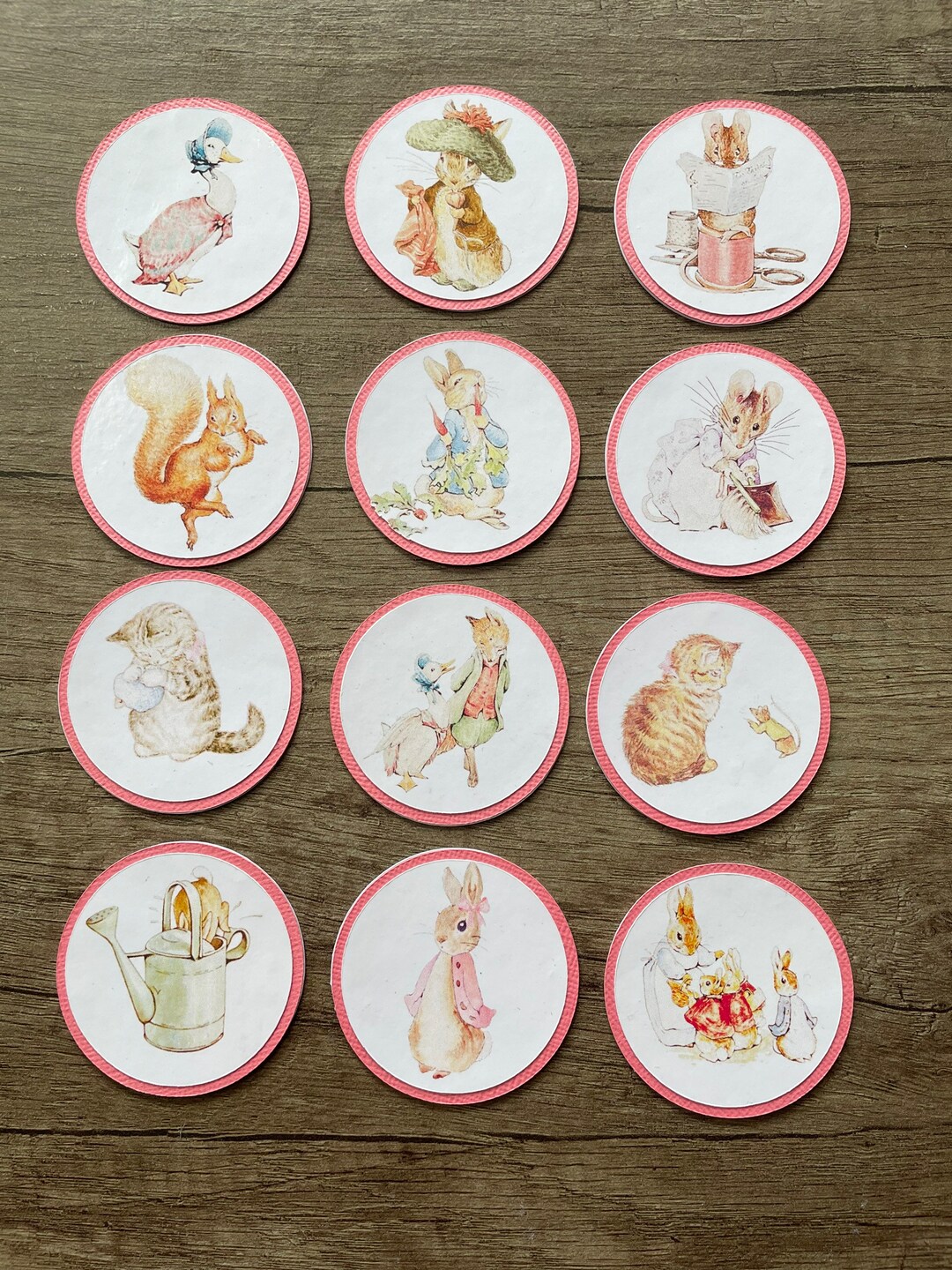 Peter Rabbit Cupcake Toppers, Peter Rabbit Cupcake Decorations X 12 - Etsy
