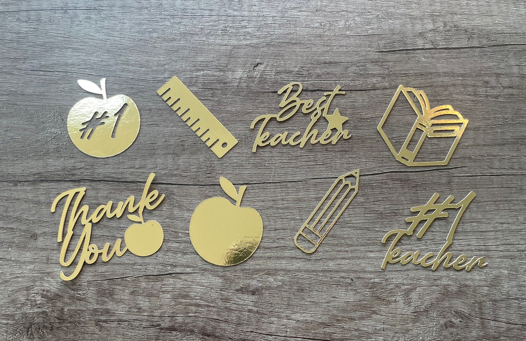 Teacher Cupcake Toppers, End of School Year Cakes. Thank You Cupcake ...